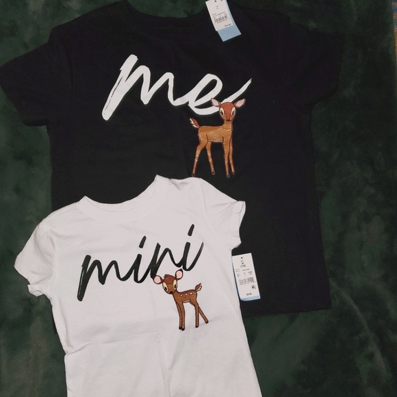 Disney | Tops | Bambi Mini Me Shirt Set Disney Black Adults Xl White ...